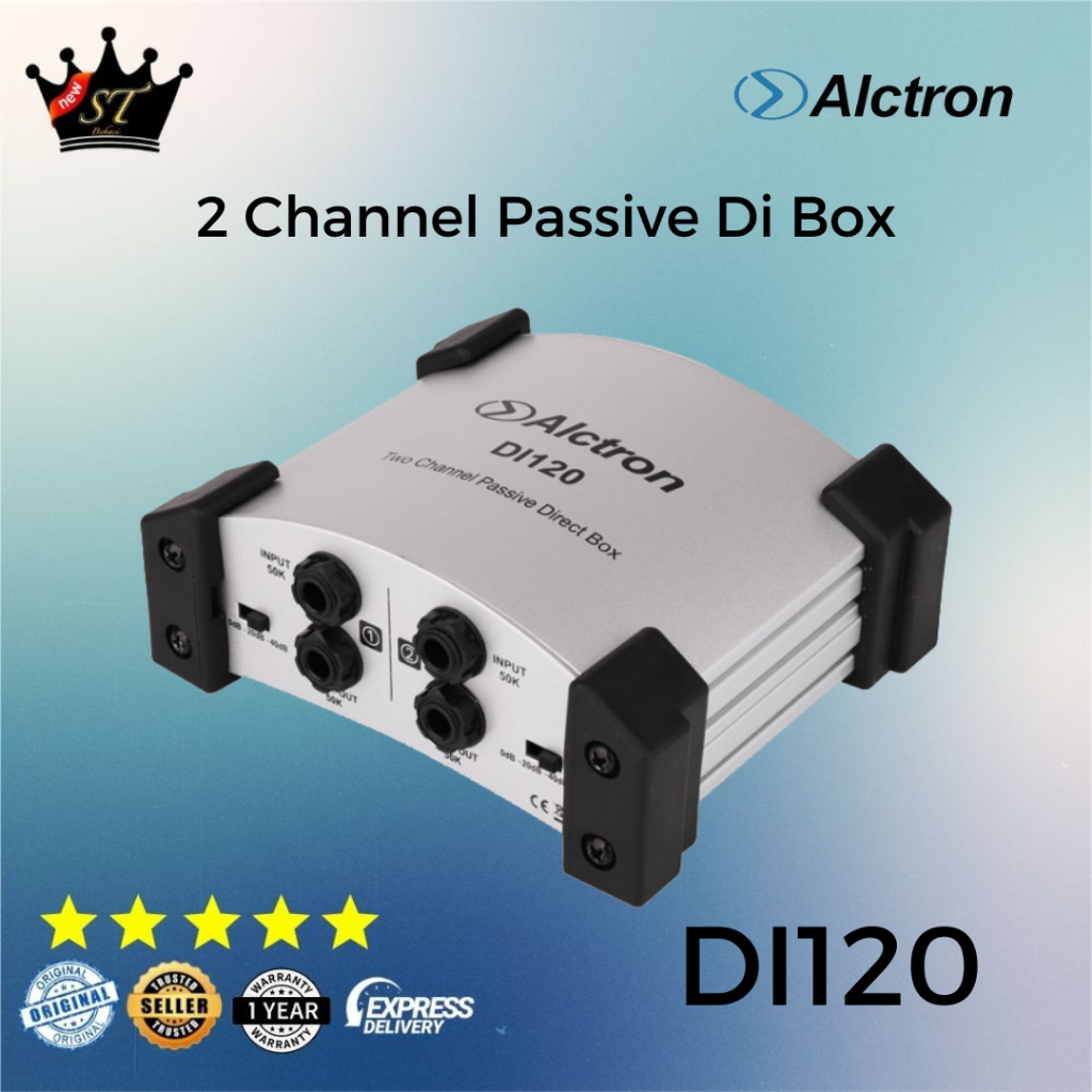 Jual ALCTRON DI120 DI-120 DI 120 Direct Box DI Box Passive Pasif 2 Channel Stereo | Shopee Indonesia
