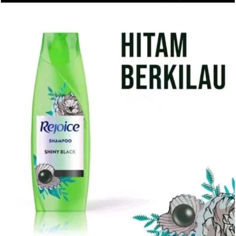 Jual REJOICE SHAMPO BLACK SHINE 150 ML (SAMPO REJOICE HITAM BERKILAU 150ML) | Shopee Indonesia