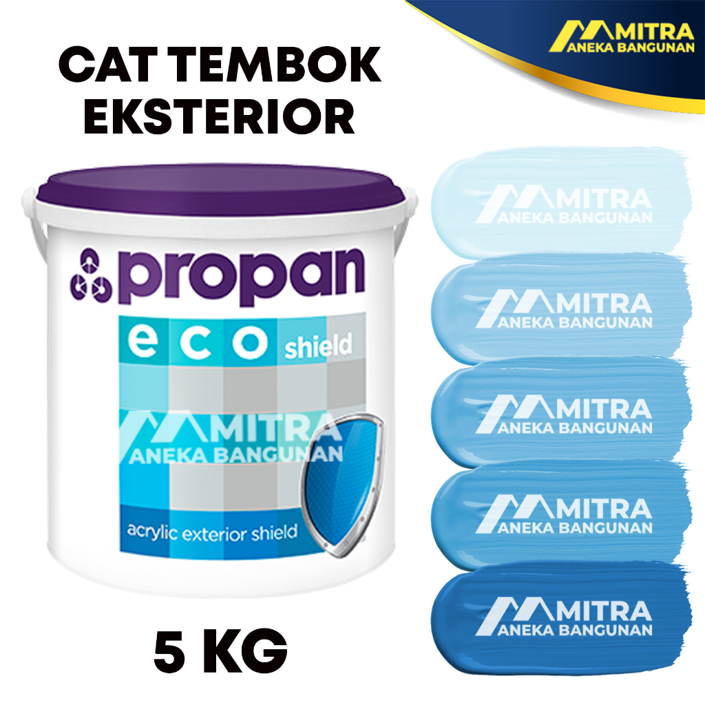 Jual ECO SHIELD PROPAN 5 KG / CAT TEMBOK EKSTERIOR / BIRU LANGIT / BL ...