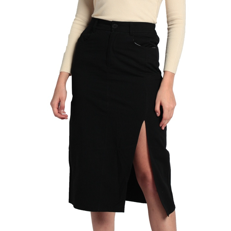 Jual Avenue Rok Model Slit - Skirt Front Slit - Rok Harajuku - Rok ...