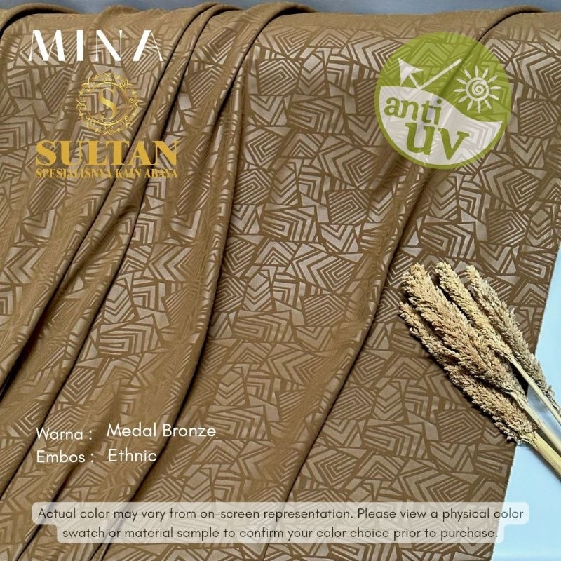 Jual 50 Cm Mina Anti UV Medal Bronze Embos 3 Motif - Ethnic - Puzzle ...