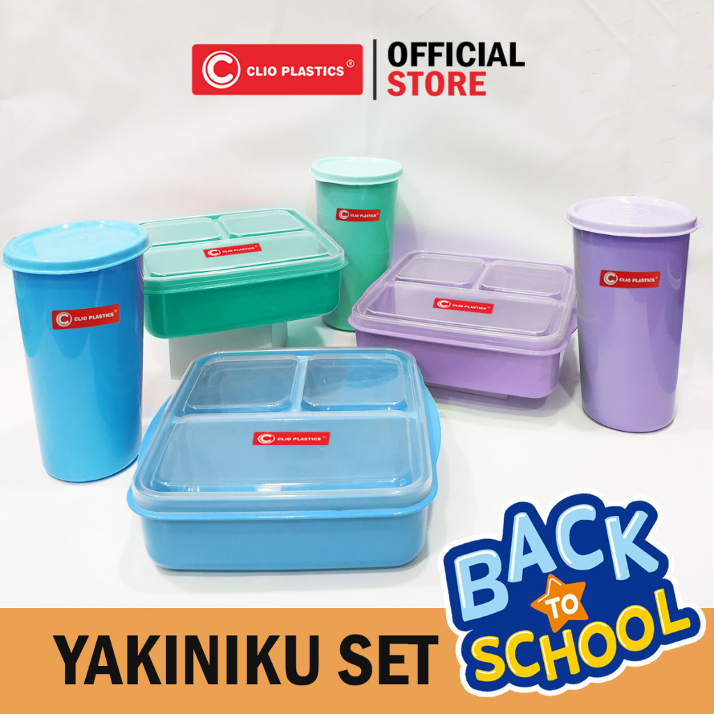 Jual Yakiniku Lunch Box Set dan Botol Minum Cool M Clio - Tempat Bekal ...