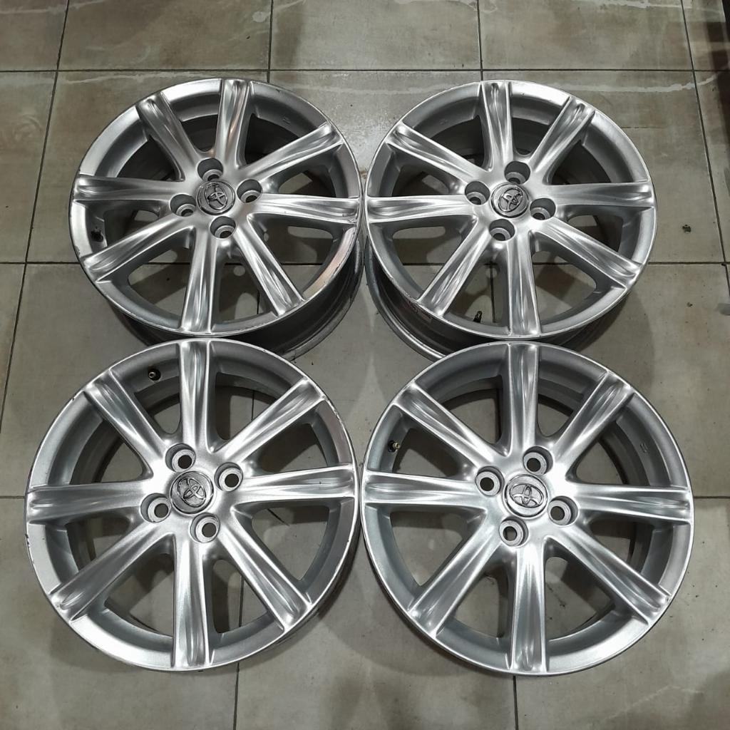 Jual velg mobil bekas Murah ring 16 pcd 4x100 untuk Yaris, Jazz, Brio, Agya | Shopee Indonesia