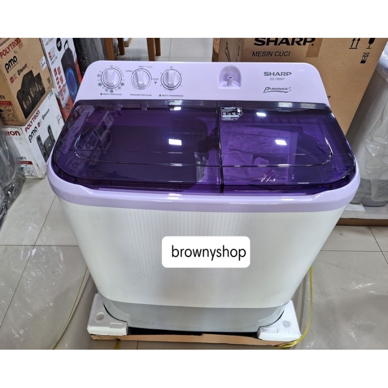 Jual SHARP PUREMAGIC MESIN CUCI 8KG ES-T85NT | Shopee Indonesia