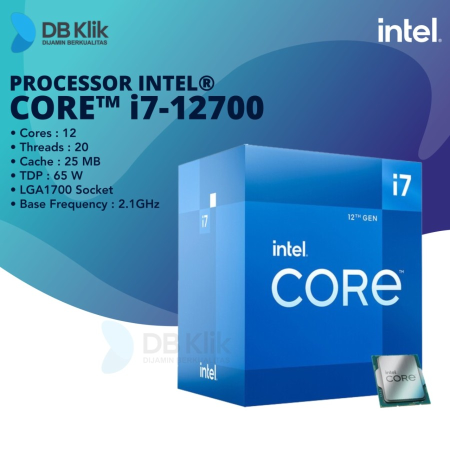 Jual Processor INTEL Core i7-12700 Box 2.1GHz LGA1700 - Intel I7 12700 Box | Shopee Indonesia