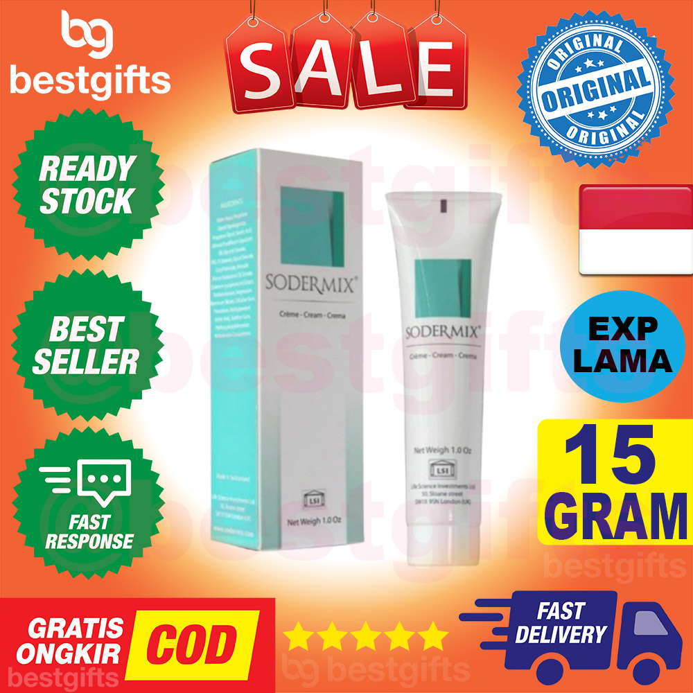 Jual SODERMIX CREAM KRIM UNTUK BEKAS LUKA KELOID 15 GRAM | Shopee Indonesia