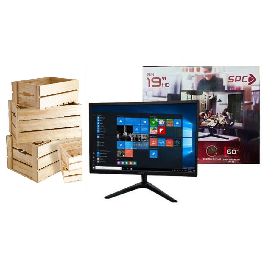 Jual MONITOR LED SPC SM-19HD 19 Inch VGA HDMI Garansi Resmi | Shopee ...