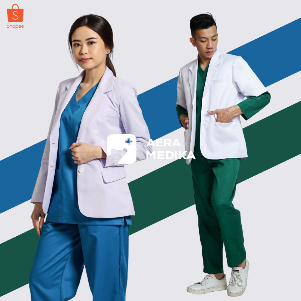 Jual Jas Dokter / Snelli Lengan Pendek/Panjang Premium - AERA MEDIKA ...