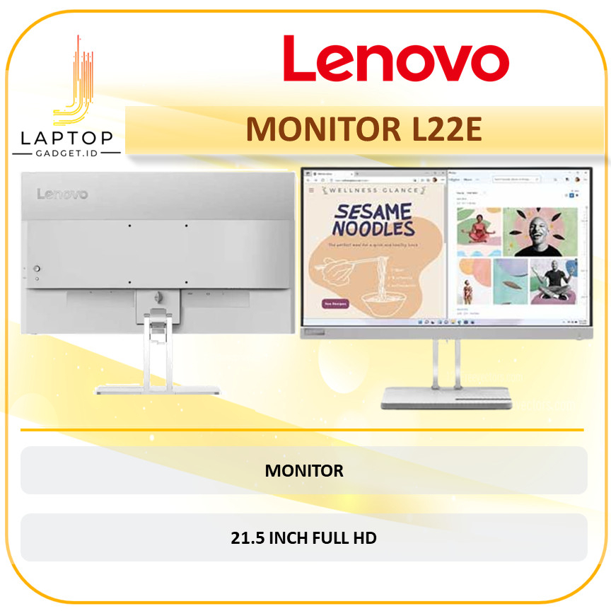 Jual LENOVO MONITOR L22E-40 21.5 Inch Full HD | Shopee Indonesia