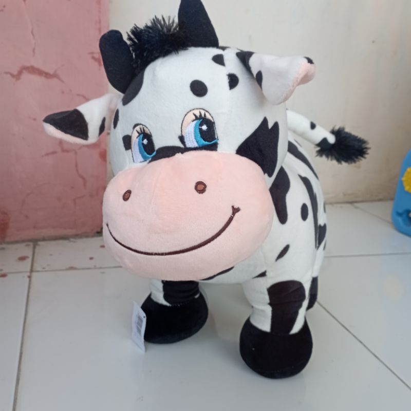 Jual Boneka Sapi W Bell Bentuk Hewan Hadiah Kado Gift Lucu Lembut Halus ...