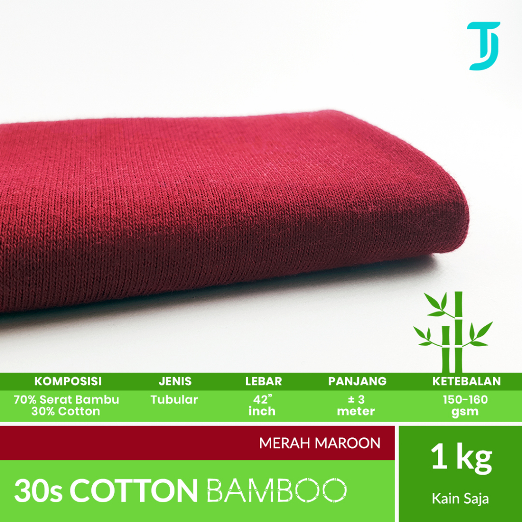 Jual 30s Cotton Bamboo / Katun Bambu | Kain Bahan Kaos Premium Anti ...