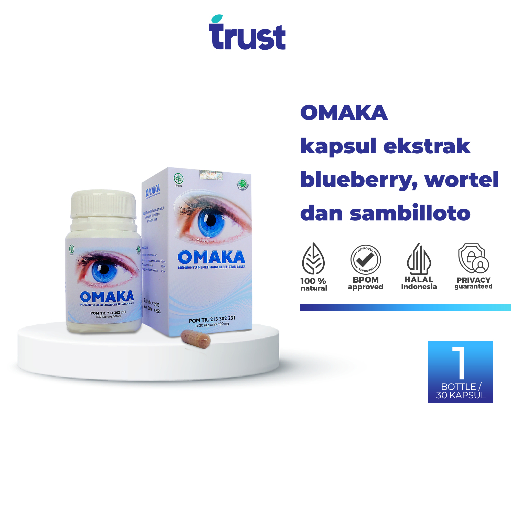 Jual OMAKA - Isi 30 Kapsul / Pulihkan Penglihatan Mata / Herbal Mata ...