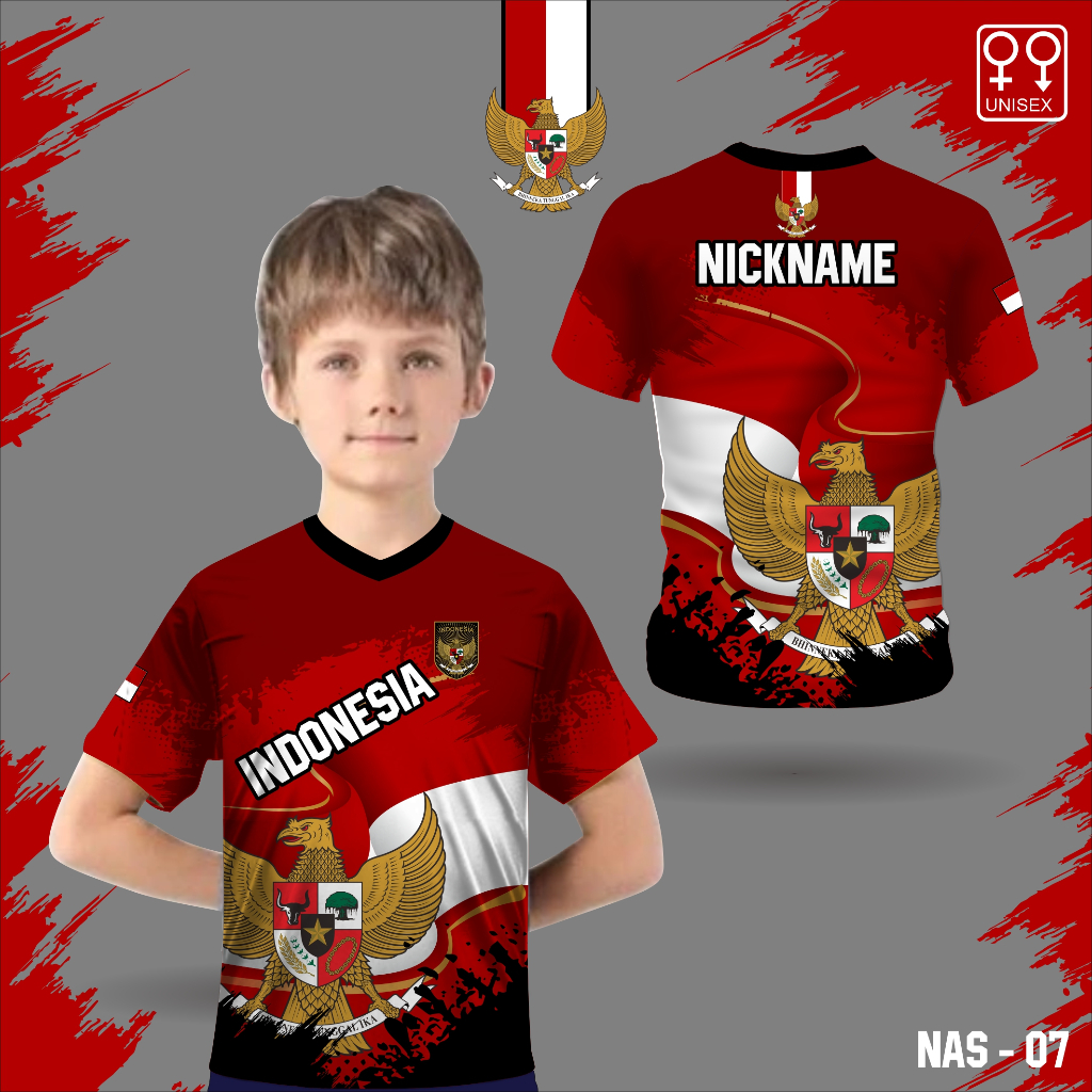 Jual Baju anak hut kemerdekaan ri ke 78 tahun 2023 kaos 17 an dirgarahayu indonesia NAS - 07 ...