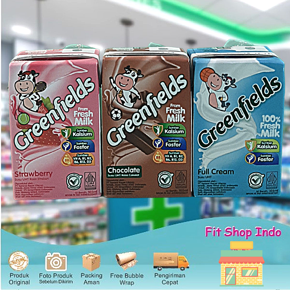Jual Greenfields Fresh Milk Susu UHT 105 ml | Shopee Indonesia