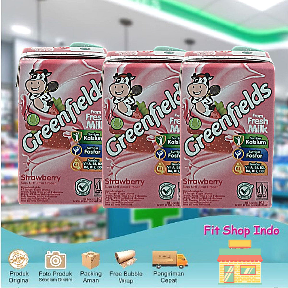 Jual Greenfields Fresh Milk Susu UHT 105 ml | Shopee Indonesia
