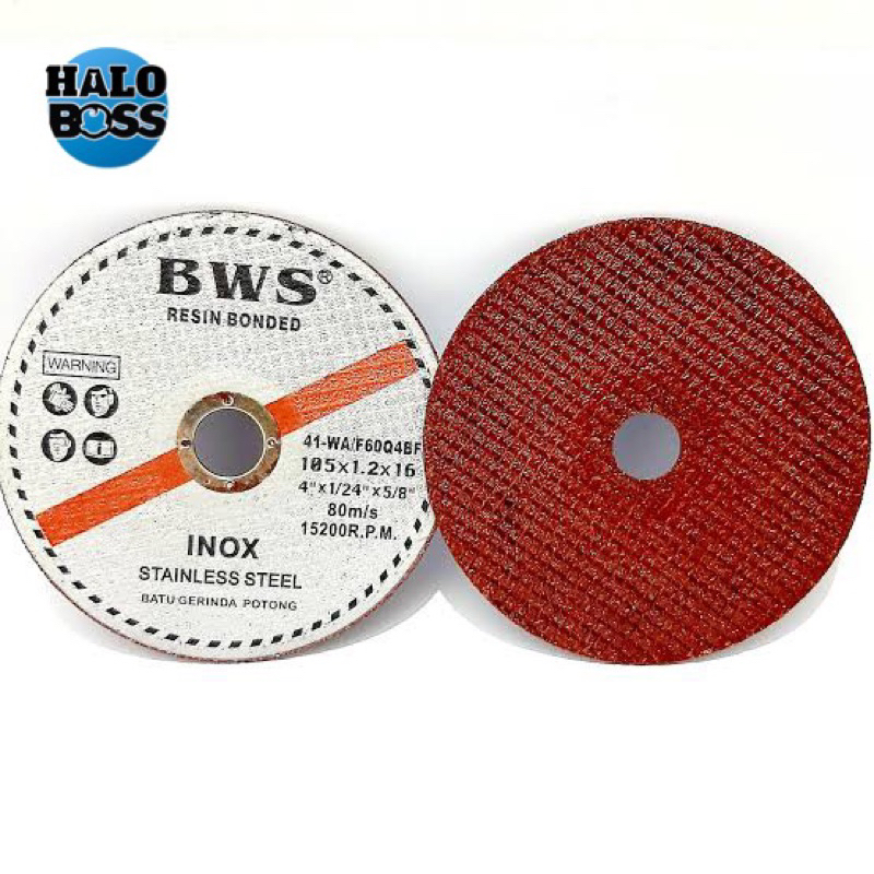 Jual BWS Inox Batu Potong 4” x 1,2mm Mata Gerinda Besi Metal Cutting ...