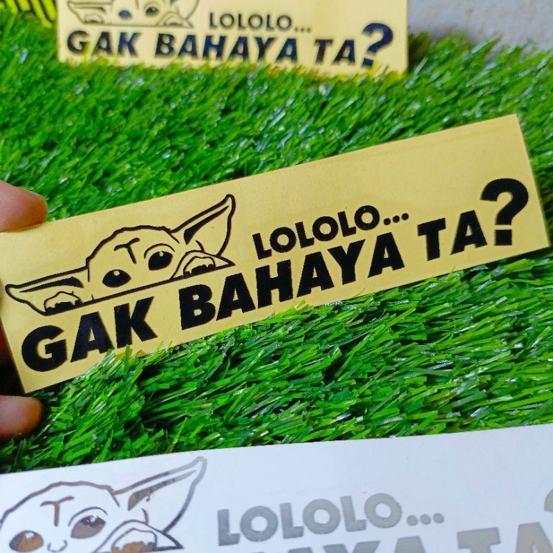 Jual Stiker viral gak bahaya ta cutting sticker 1pcs | Shopee Indonesia