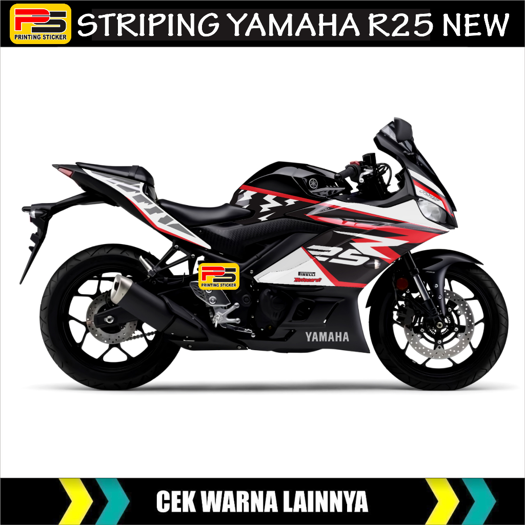 Jual STRIPING STICKER YAMAHA R25 V2 ABS YZF / YZF R25 V2 ABS | Shopee ...