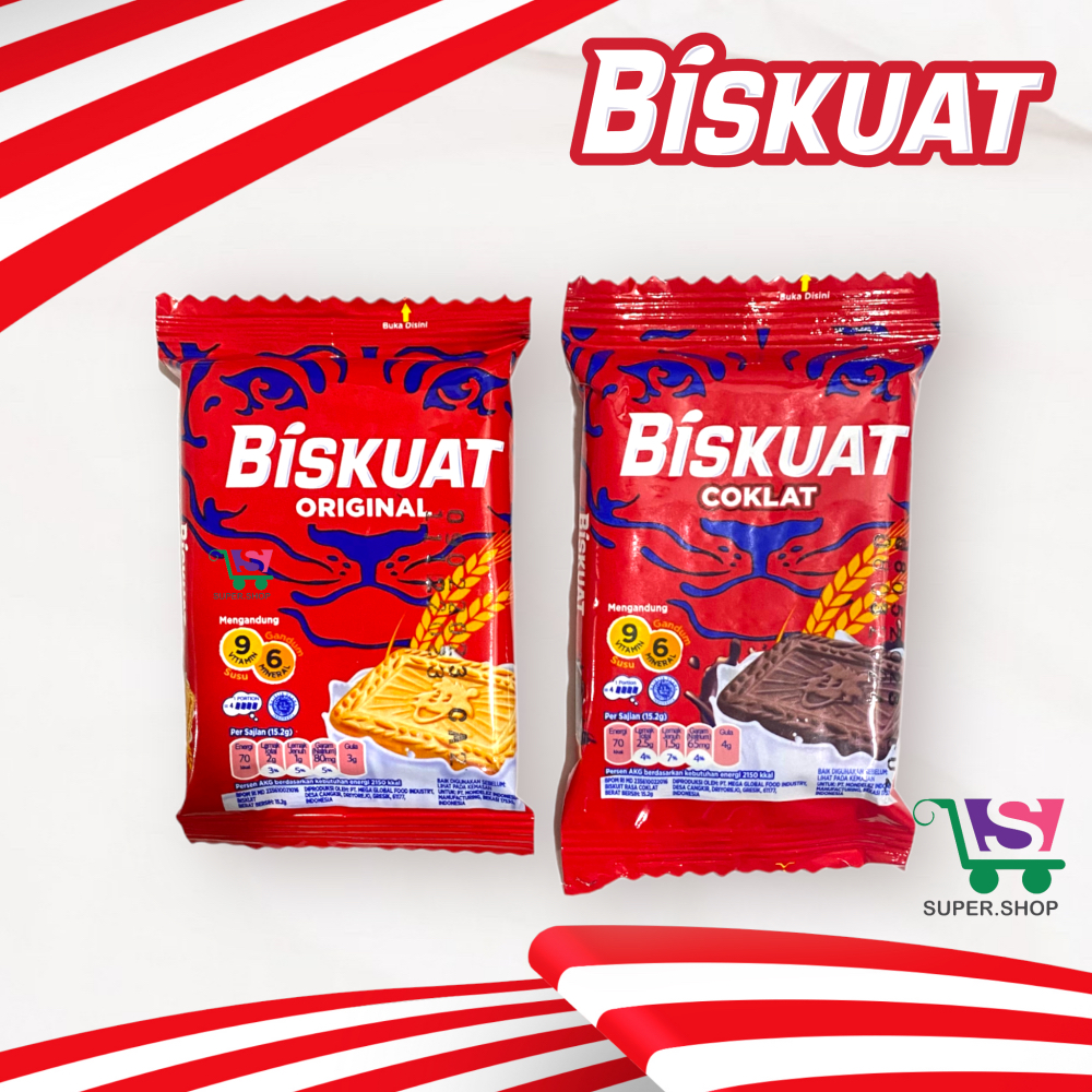 Jual Biskuat Biskuit Original / Cokelat 15,2 Gram | Shopee Indonesia