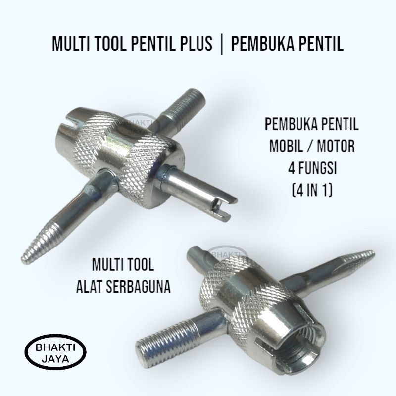 Jual Multi Tool Pentil Plus | Pembuka Pentil Ban Mobil / Motor 4 in 1 ...