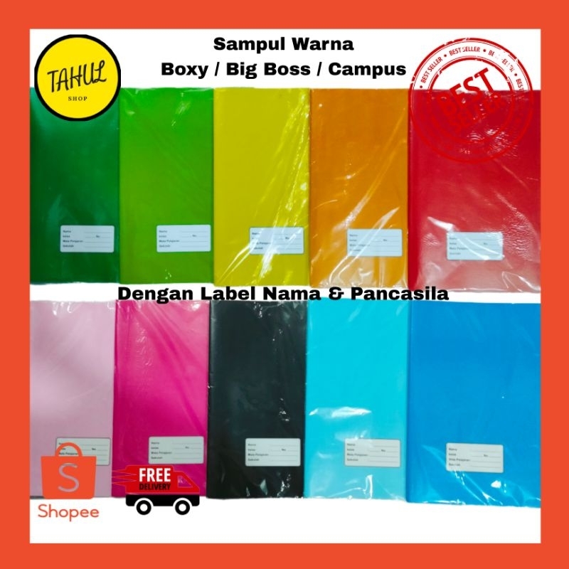 Jual 1 Lembar Sampul Buku Warna Sampul Buku Warna Warni Sampul