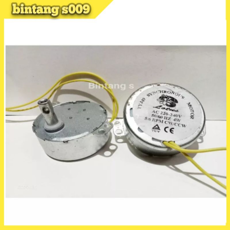 Jual SYNCHRONOUS Motor Kipas Angin 5/6 RPM 4W As Multi - Rotary Rotari ...