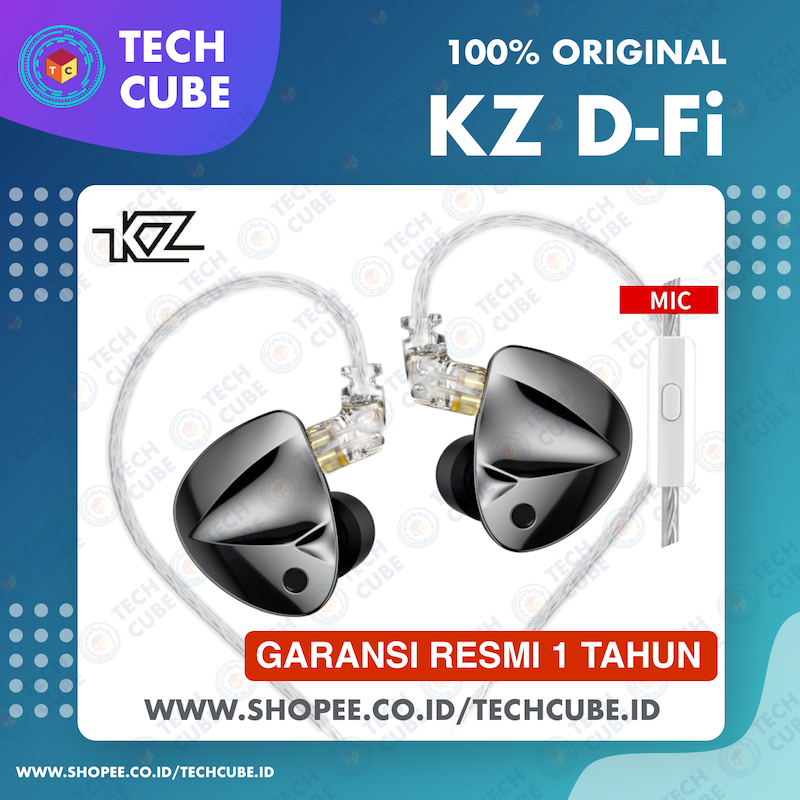 Jual KZ D-Fi with MIC DFi TuneAble In Ear Monitor Metal Earphone Headset | Shopee Indonesia