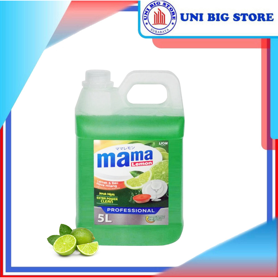 Jual Mama Lemon Jeruk Nipis Extra Power Clean 5 Liter Sabun Cuci Piring ...