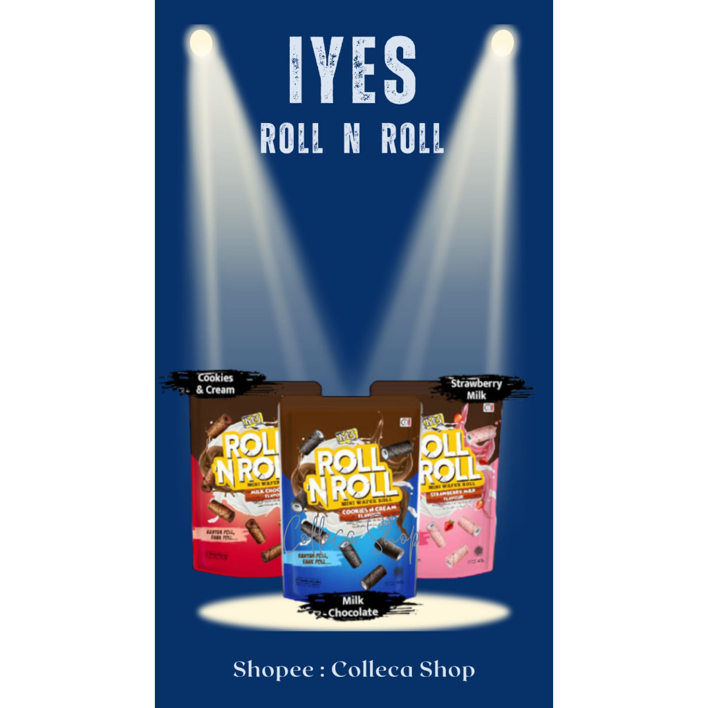 Jual WAFER ROLL N' ROLL 40GRAM / IYES roll N' ROLL 40gr x10 pcs ...