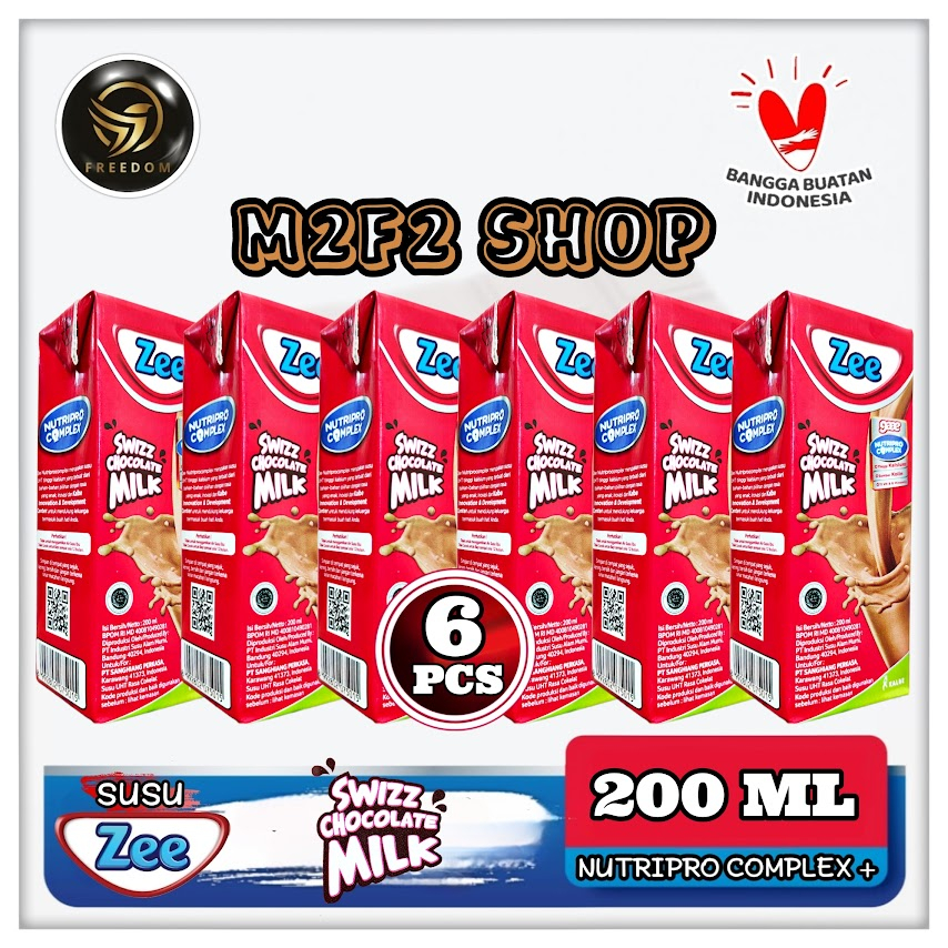 Jual Zee Susu Kotak UHT Swizz Chocolate Milk | Cokelat - 200 ml ...