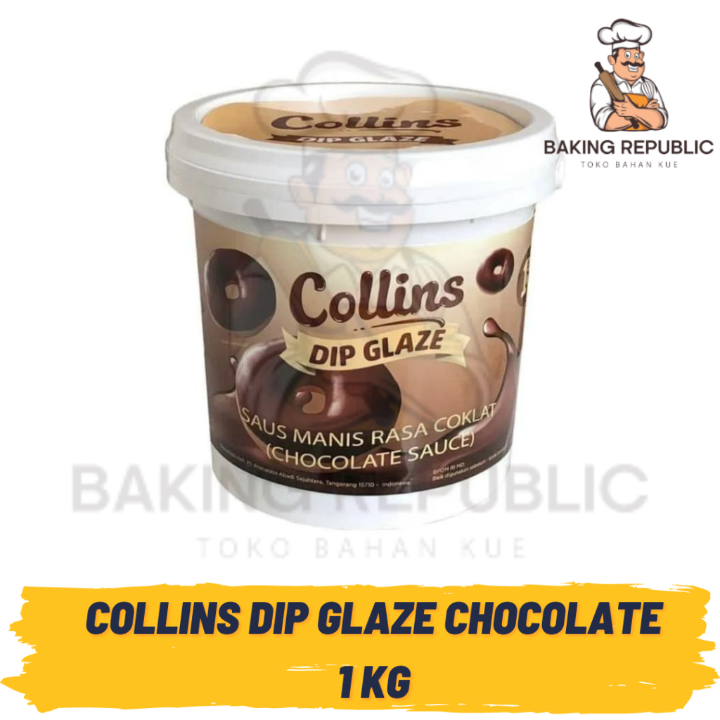 Jual COLLINS DIP GLAZE CHOCOLATE | 1 KG | COLLINS DIP GLAZE RASA COKLAT ...