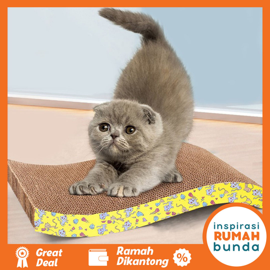 Jual Papan Garuk Kucing Mainan Cat Scratch Board Extra Tebal Garukan ...