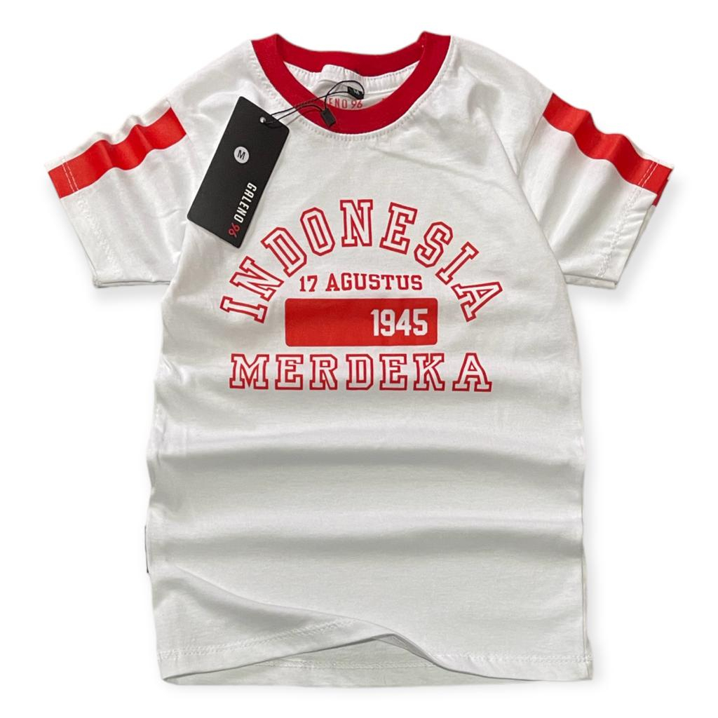 Jual KAOS DISTRO ANAK LENGAN PENDEK MERAH PUTIH EDISI KEMERDEKAAN USIA 1-12 TAHUN | Shopee Indonesia