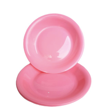 Jual ENISOO STORE - Piring Makan Bulat Pink Golden Lemon PM 180 23cm ...