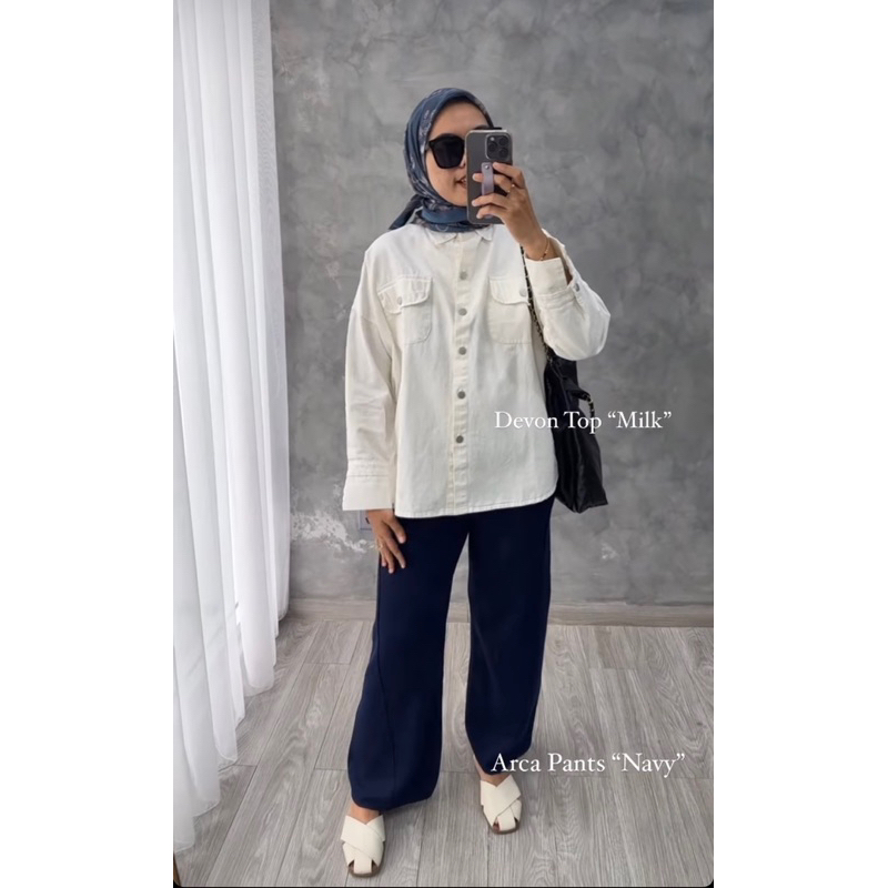 Jual DEVAN TOP / MILEN SET FIXPOSE (oversize) | Shopee Indonesia