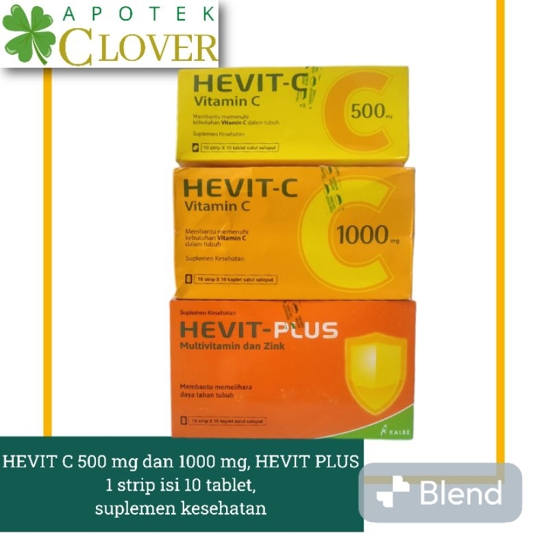 Jual HEVIT C 500 mg, HEVIT 1000 mg, HEVIT PLUS - 1 Strip isi 10 Tablet ... Jual HEVIT C 500 mg, HEVIT 1000 mg, HEVIT PLUS - 1 Strip isi 10 Tablet ...
