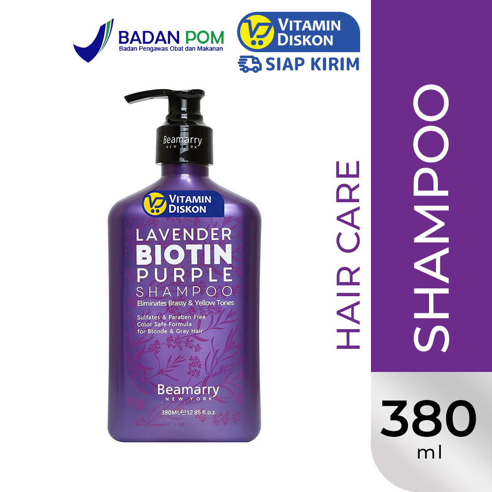 Jual BEAMARRY SHAMPOO LAVENDER BIOTIN PURPLE 380ML | Anti Rambut ...