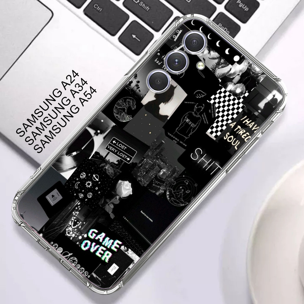 Jual Softcase SAMSUNG A24 A34 A54 - Clear Case MOTIF ( AEST ) - Anticrack - Case Bening ...