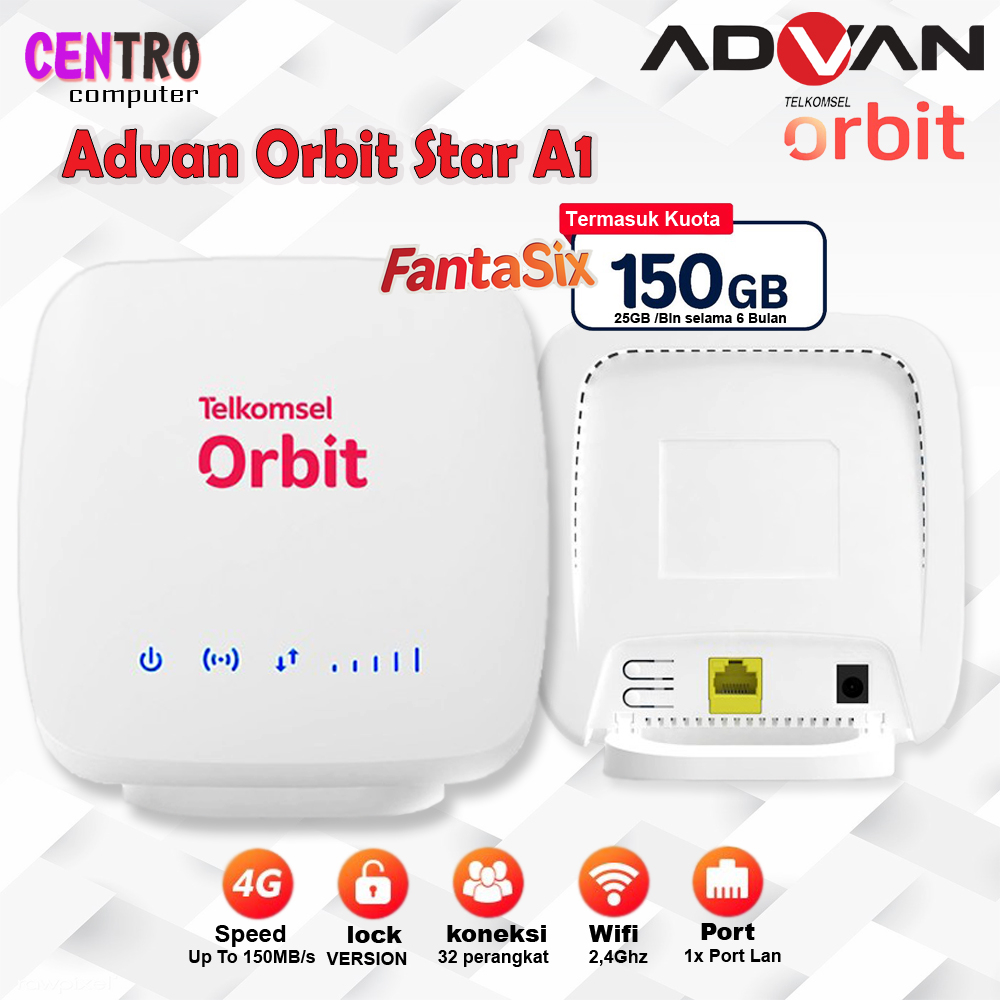 Jual Advan Orbit Star A1 Telkomsel Modem Router 4G WiFi High Speed ...