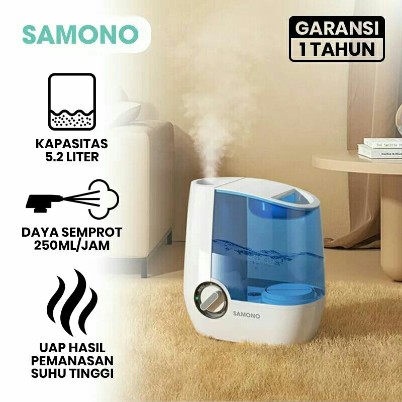 Jual SAMONO - Warm Mist Air Humidifier SW-HU250 | Mesin Pelembab Udara ...
