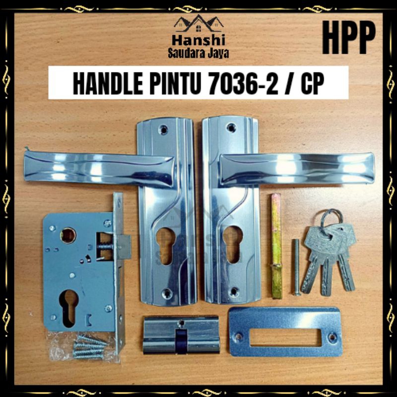 Jual Slot Kunci Handle Handel Hendel Pintu Rumah Set Kecil 15 Cm HPP ...