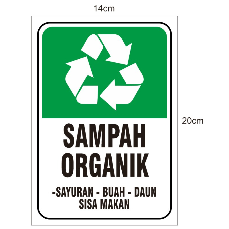 Jual Stiker label tempat sampah / stiker medis non medis / stiker ...