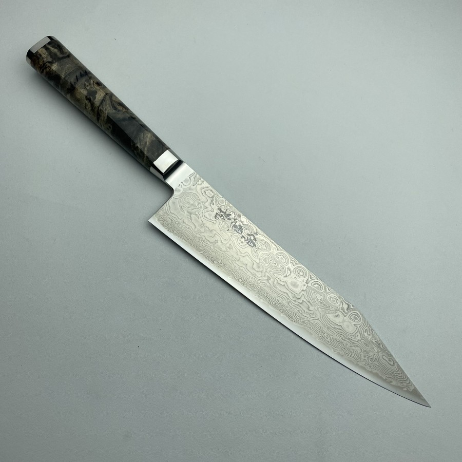 Jual Ryusen Hamono Oukoku Ryu Poplar SG2 99 Layers Damascus Gyuto 210mm ...