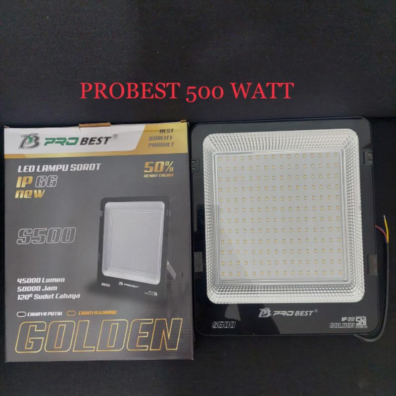 Jual lampu sorot led 500w 400w 300w 200w 100w PROBEST GOLDEN lampu tembak outdoor PROBEST 500 ...