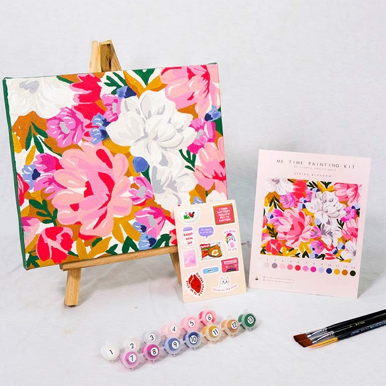 Jual 25X30 CM ARTIST GRADE PAINT BY NUMBER - SPRING BLOSSOM - HIGH ...