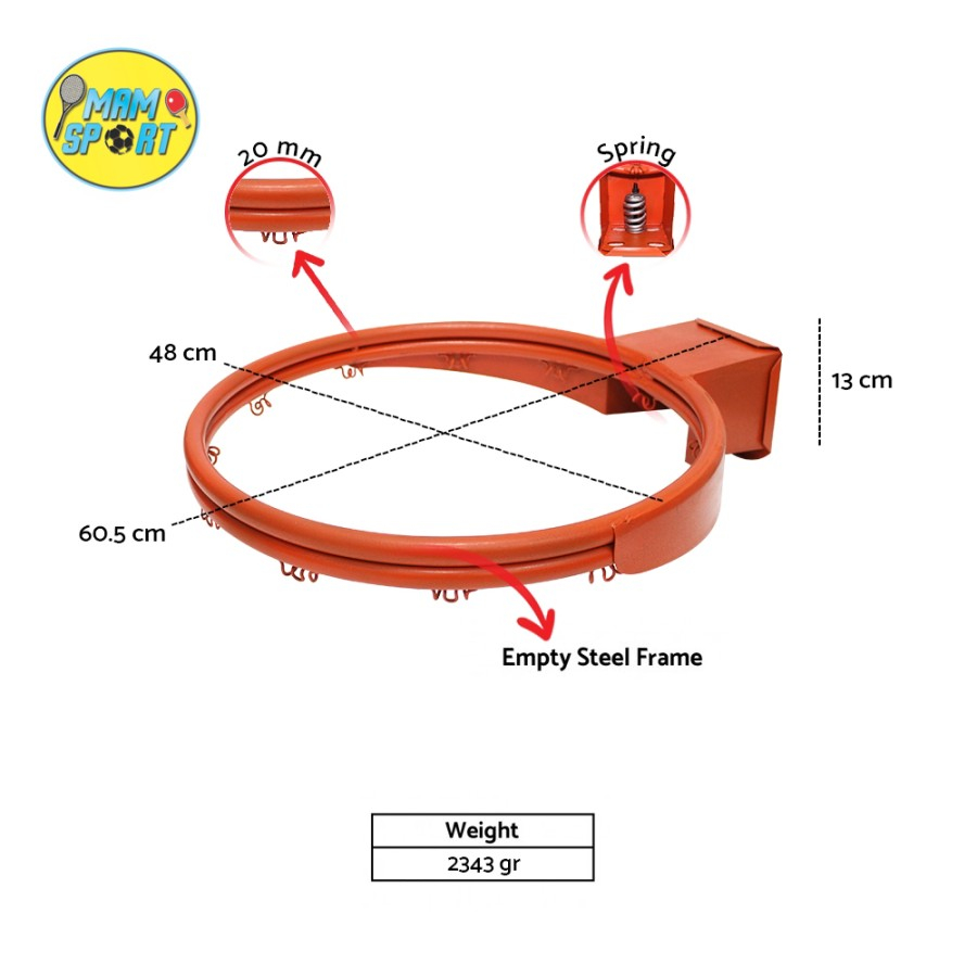 Jual ring basket standart internasional sigle per double rim | Shopee ...