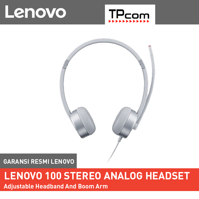 Jual LENOVO 100 STEREO ANALOG HEADSET HEADPHONE ORIGINAL | Shopee Indonesia