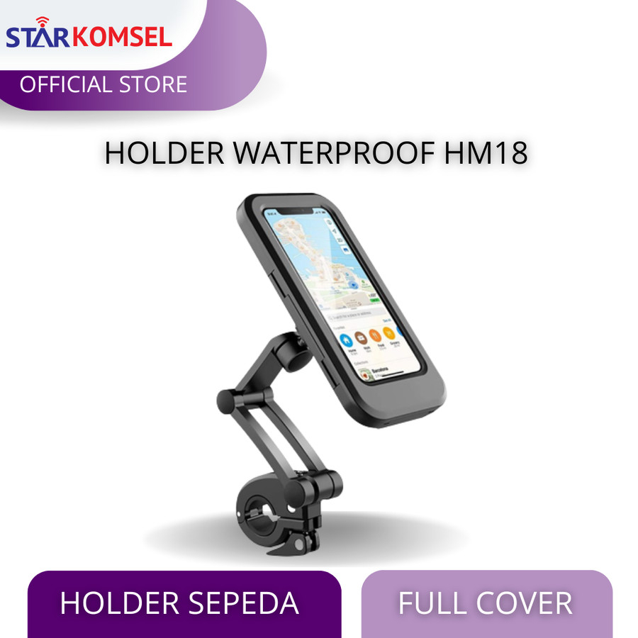 Jual HOLDER SEPEDA WATERPROOF HM18 HOLDER MOTOR | Shopee Indonesia