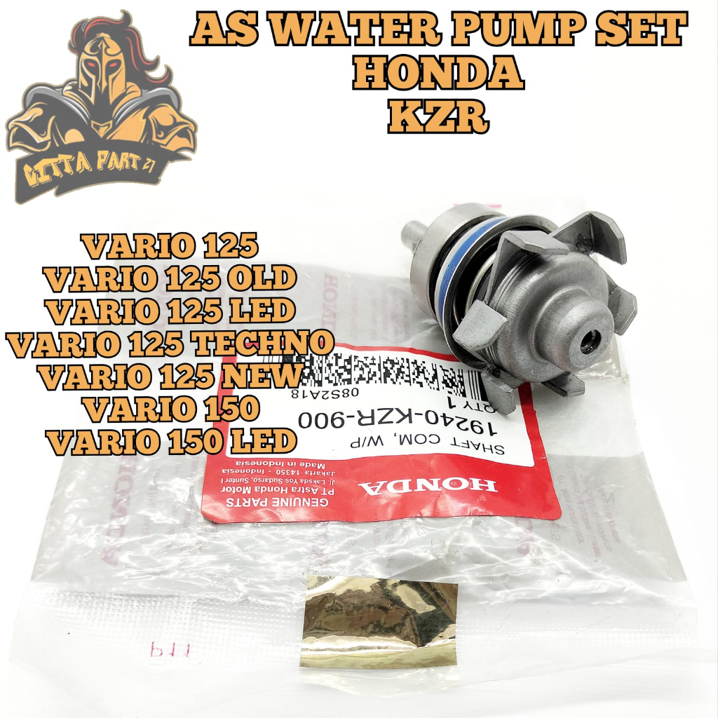Jual AS WATER PUMP SET KOMPLIT HONDA KZR KUALITAS ASLI ORIGINAL HONDA AHM PRESISI BERFUNGSI ...