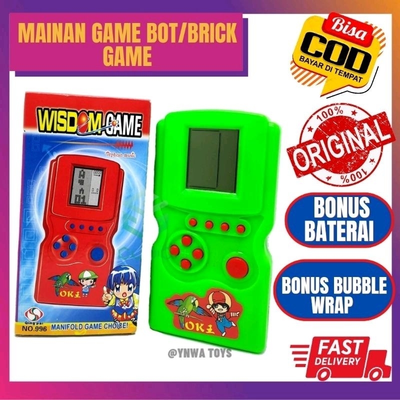Jual MAINAN ANAK GAME BOT TETRIS BATERAI/MAINAN ANAK JADUL GAMEBOT ...